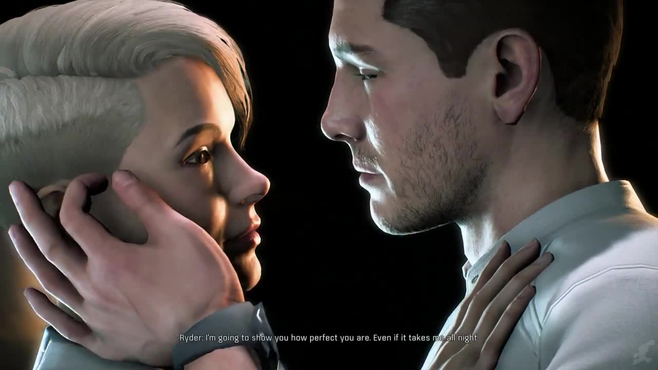 MASS EFFECT ANDROMEDA Cora Romance Scenes - Coub