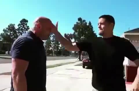 UFC Fighter Nate Diaz Stockton Slaps Dana White - Coub