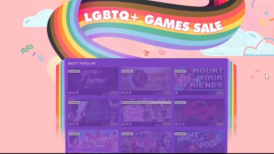 a real hero did this (steam lgbt sale IGNORED) - Coub