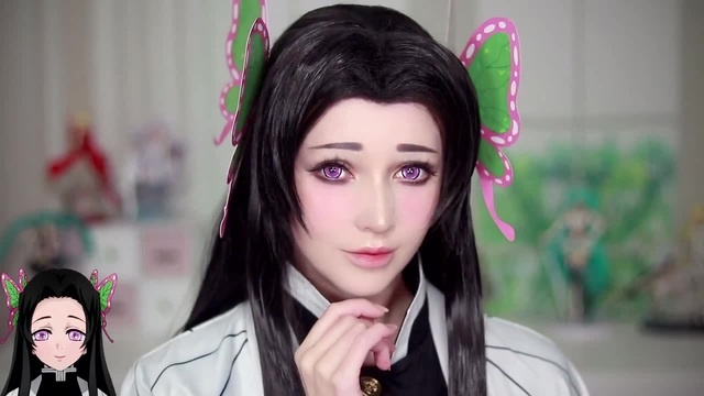 Kanae Kocho Cosplay Makeup Tutorial Demon Slayer тшж Coub