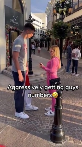 Aggressively getting guys numbers - Coub