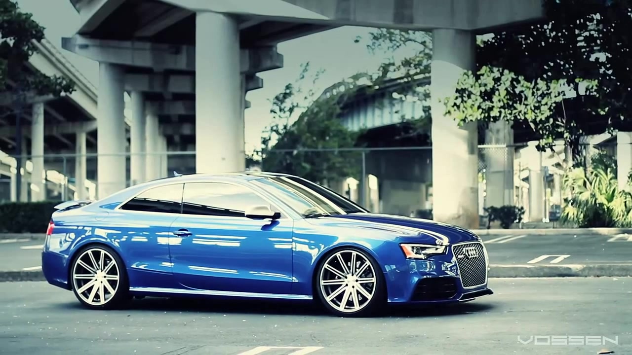Audi RS5 Bagged on 20" Vossen VVS-CV4 Concave Wheels | Rims - Coub