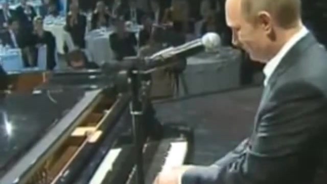 Putin playing piano - Coub