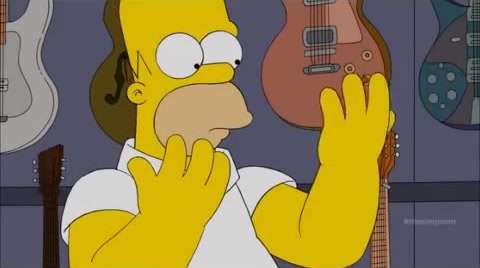 Homer Simpson play bass - Coub