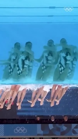Synchronized Swimming Teams Technical Routine - Coub