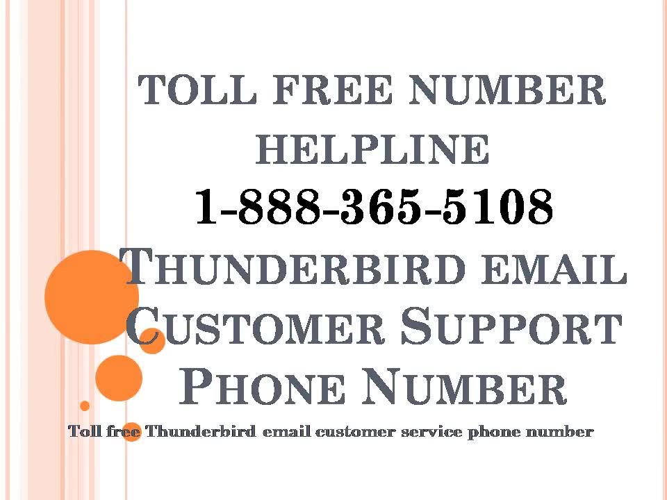 Thunderbird Email Customer Service Phone Number | Technical Support - Coub