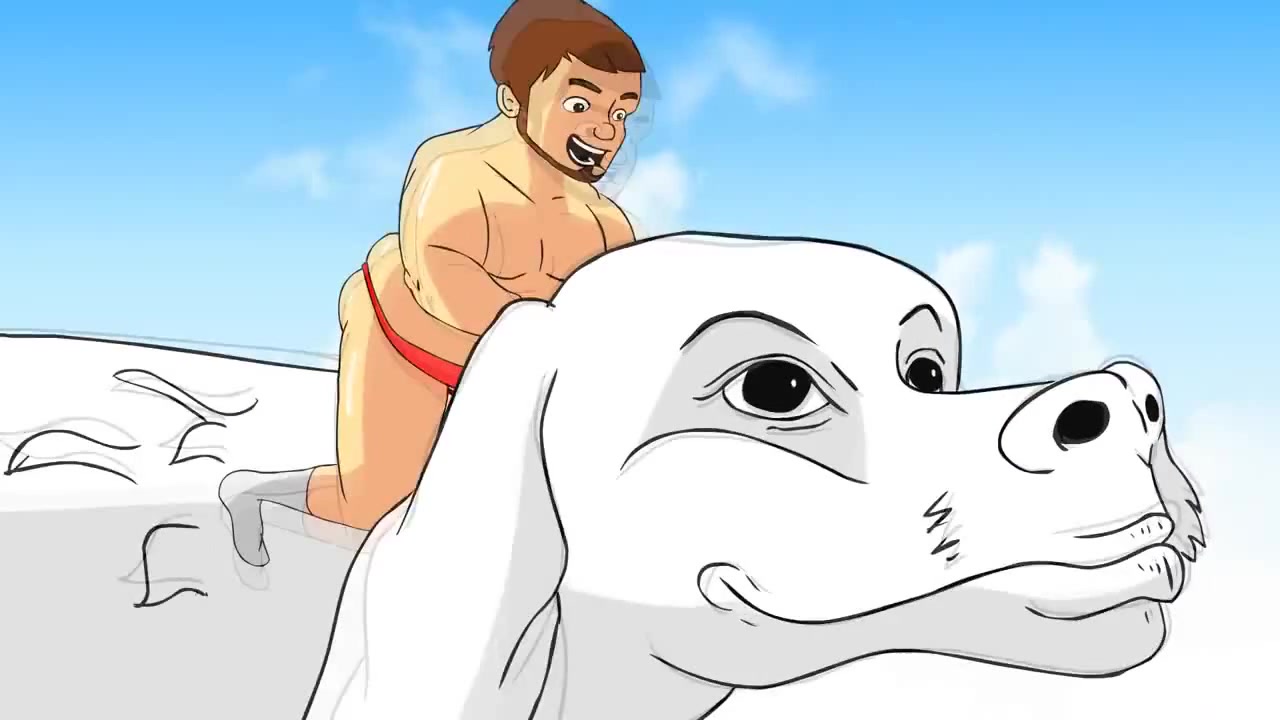 Maddyson riding on Falkor - Coub