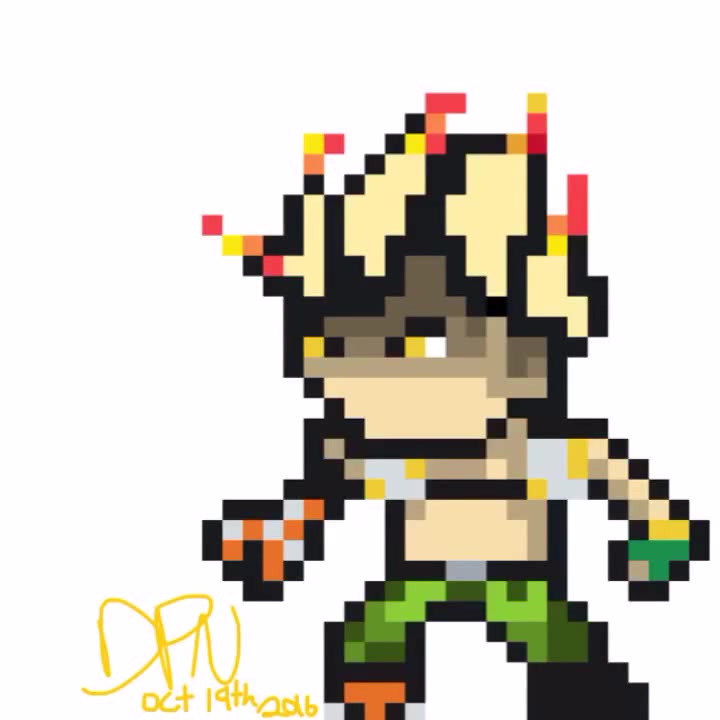 Pixel Junkrat #DPN {test of a pixel drawing app} - Coub