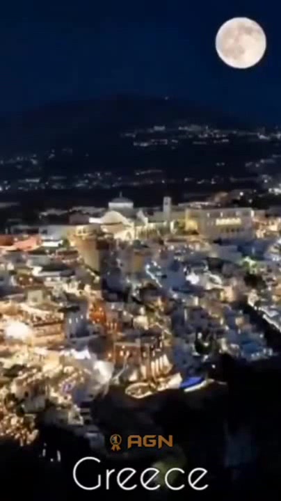 Full moon Greece - Coub