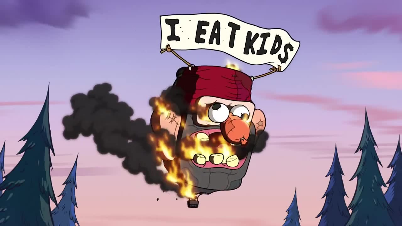 Gravity Falls - Grunkle Stan's Hot Air Balloon - Coub