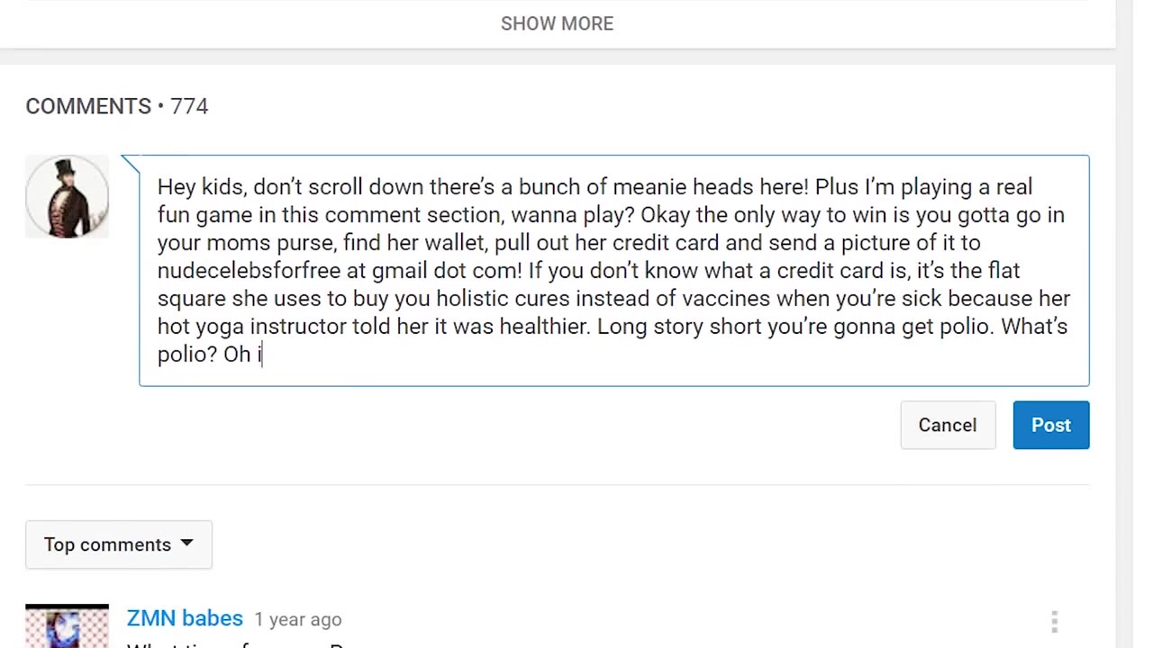Internet Comment Etiquette: "Children's Entertainment Online" - Coub
