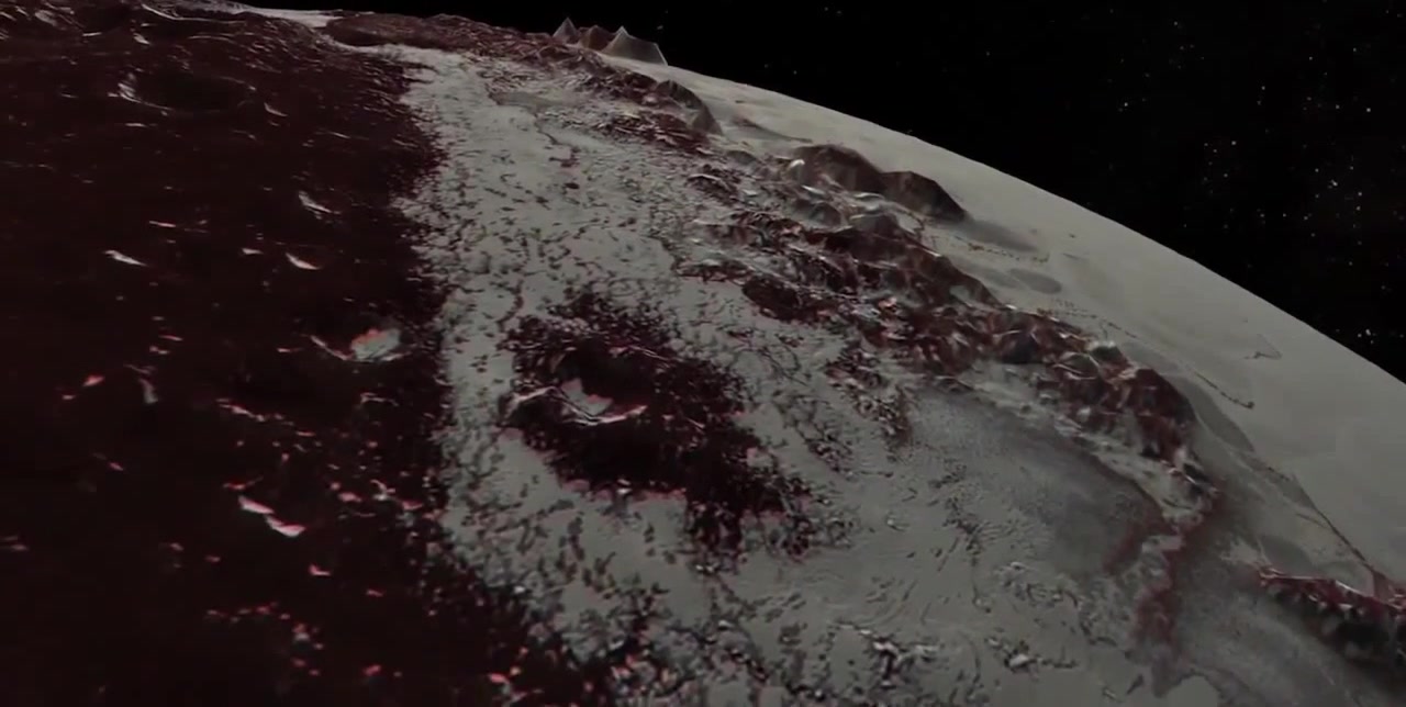 New Horizons Flyover of Pluto - Coub