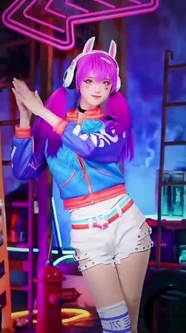Dance Cosplay DVA - Coub