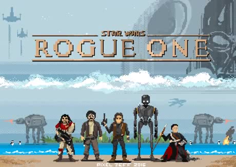Star Wars ROGUE ONE 8-Bit - Coub