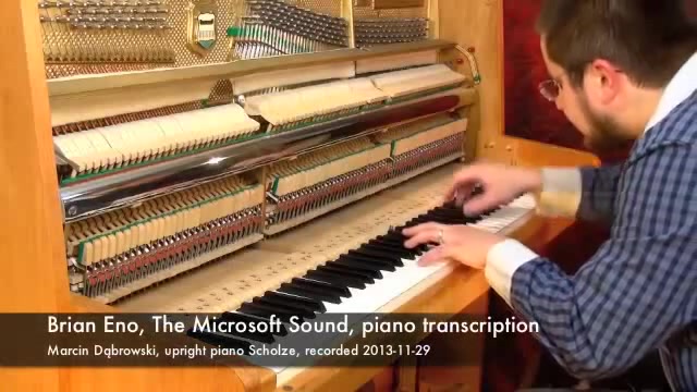 Brian Eno, The Microsoft Sound, Windows 95 startup sound, piano ...