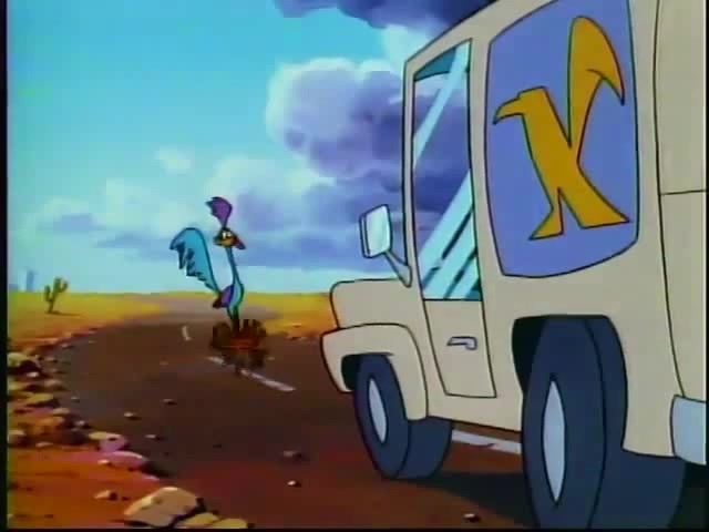 Road Runner gets run over by a mail truck! - Coub