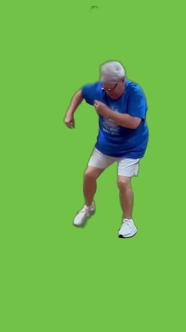 Dancing Grandma (green screen) - Coub