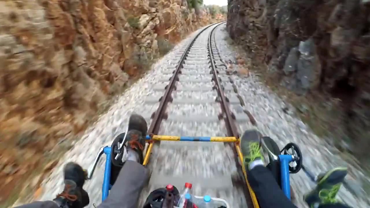 Railbiking in Greece - Coub