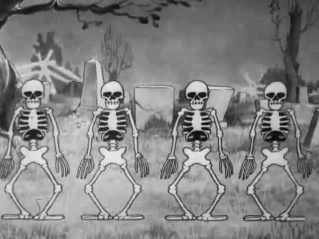 silly symphony - the skeleton dance 1929 disney short - Coub