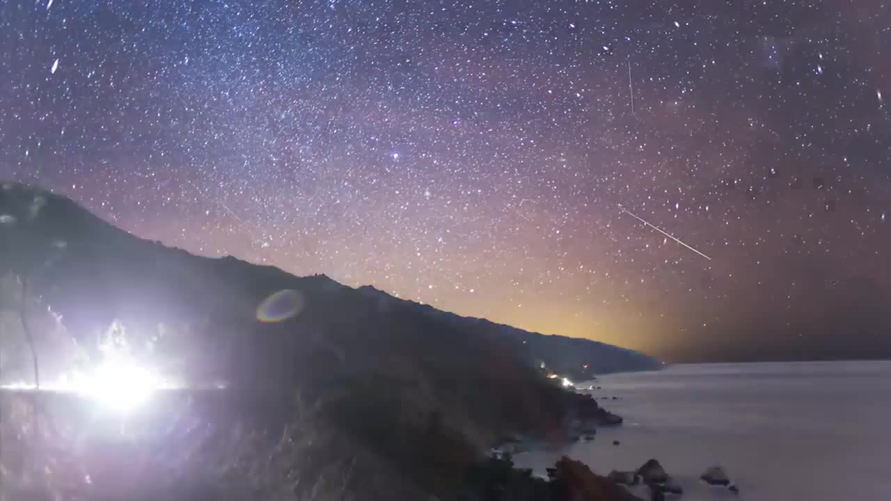 Geminid Meteor Shower Time-Lapse - Coub