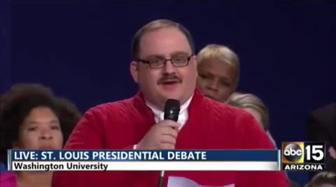 Ken Bone Question - St. Louis Debate (#Bonezone) - Coub