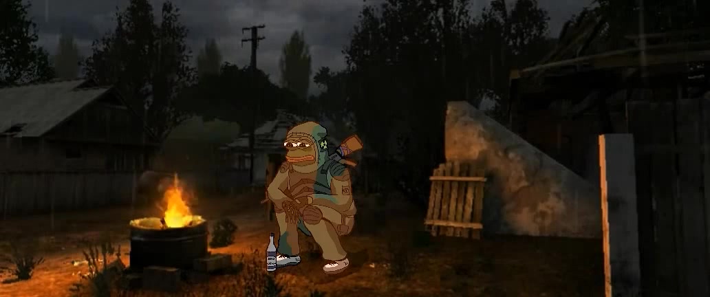 Sad stalker frog - Coub