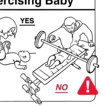 Exercising baby - Coub