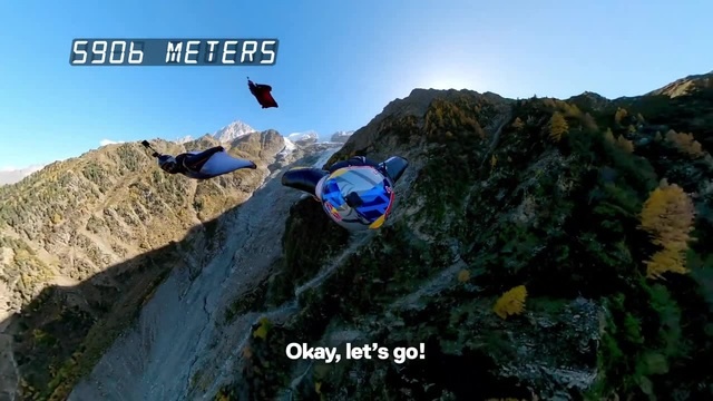 GoPro Awards: World's Longest Wingsuit Proximity Flight | Mont Blanc, France - Coub