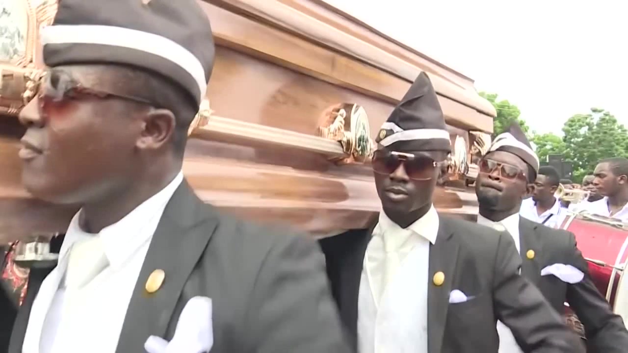 Dancing Funeral Coffin Meme - Original Full Version - Coub