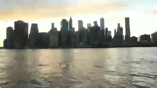 New York sunset time lapse. view from brooklyn bridge park - Coub