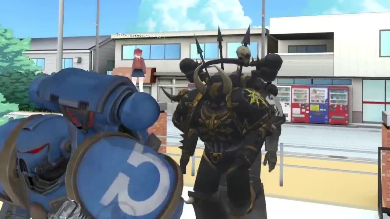 Warhammer 40k raid on Doki Doki Literature Club (VRCHAT) - Coub