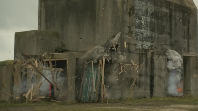 Huge Building Explosion at 2500fps - The Slow Mo Guys - Coub