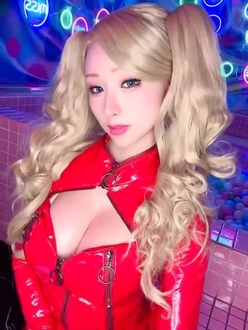 Red Lips Always Lie. Hane-Ame 雨波🦊 - #ペルソナシリーズ #Persona5 高卷杏 Takamaki Ann 🦹🏼‍♀️ Cosplay - Coub