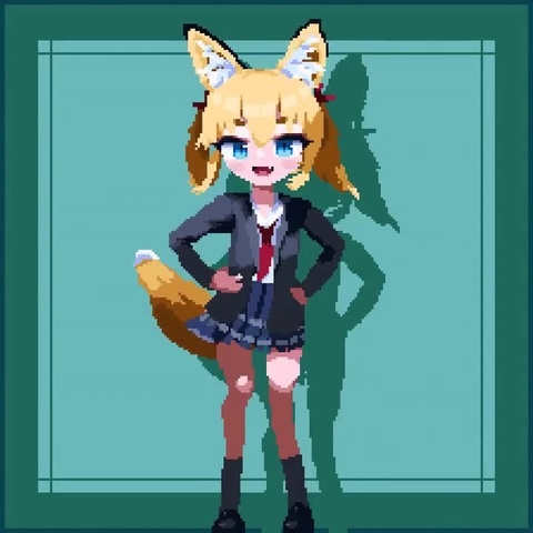 Fox Girl (By birdman46049238) - Coub
