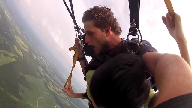 Guy Passing out doing 360° Skydiving - Coub