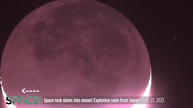 Space rock slams into moon! Explosion seen from Japan - Coub