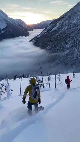 Snowboarding freeride - Coub