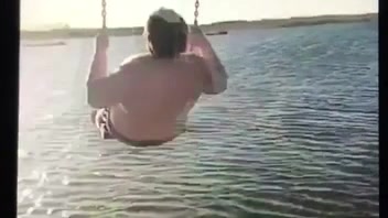 fat man is jumping in the pool Huge splash (Tsunami) - Coub