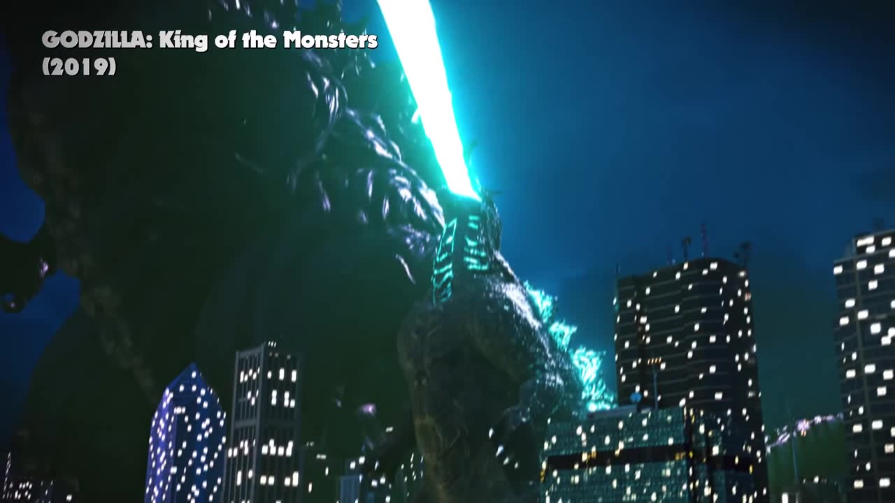 EVOLUTION of GODZILLA'S ATOMIC BREATH: Comparison (1954-2019) - Coub