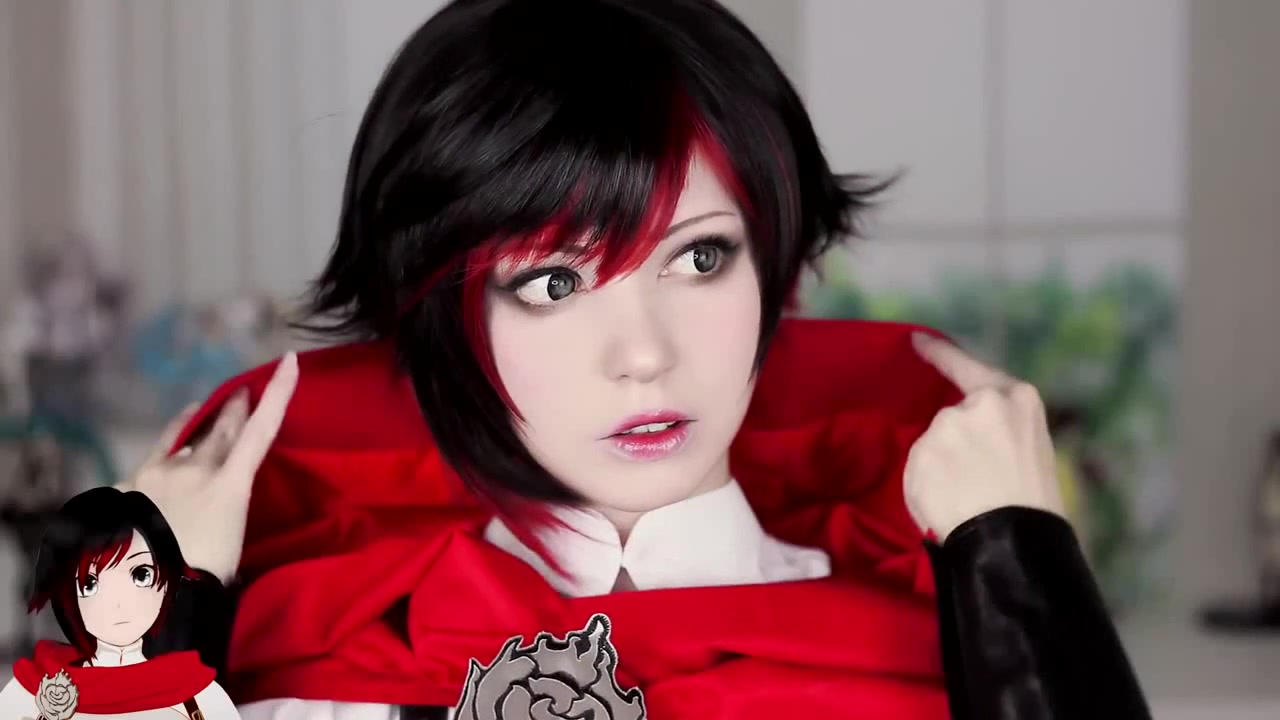 Ruby Cosplay Makeup Tutorial RWBY - Coub