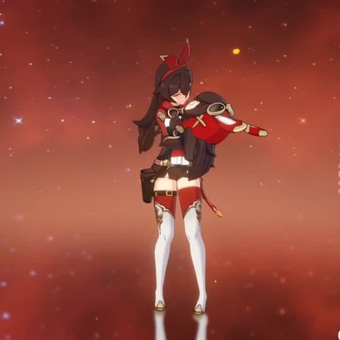 Amber's doll dancing got me vibin | Genshin Impact - Coub