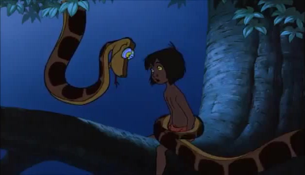 The Jungle Book - Kaa scene 1 - Kaa Massaging Mowgli - Coub
