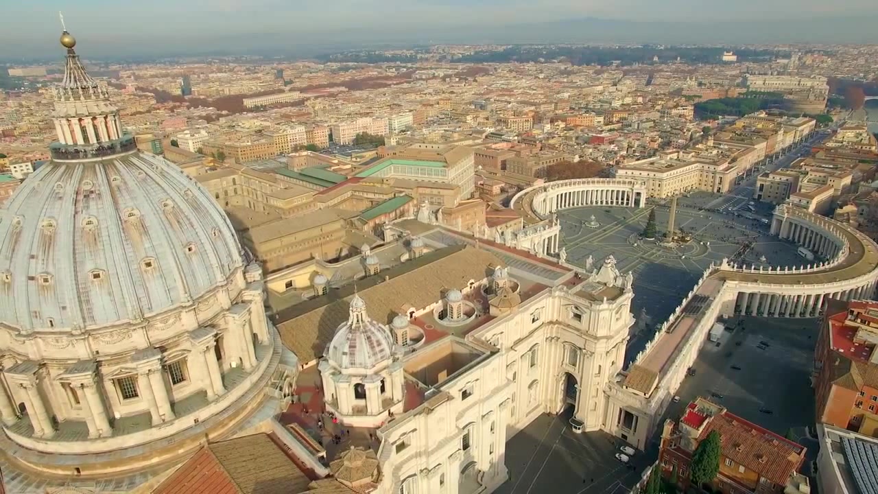 ROME from above - A 4K Drone aerial view - Coub