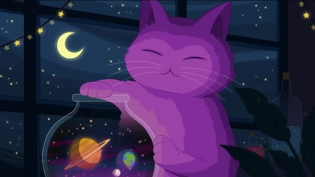 Purple Cat - Coub
