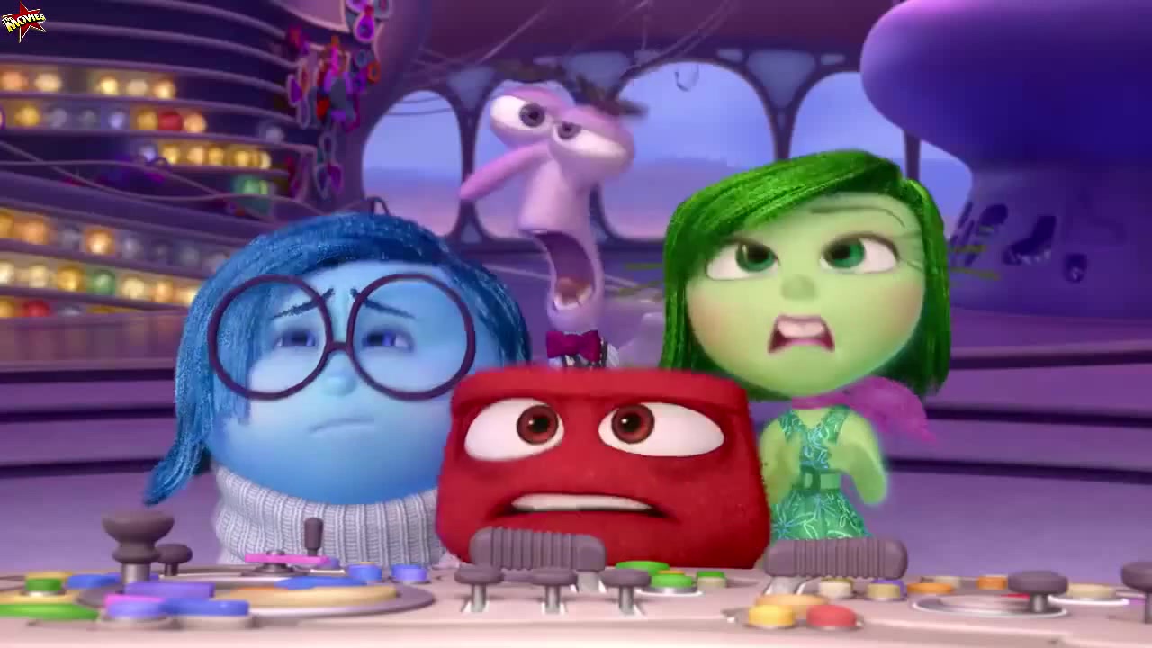 Inside Out - Sadness, Anger, Fear and Disgust screaming - Coub