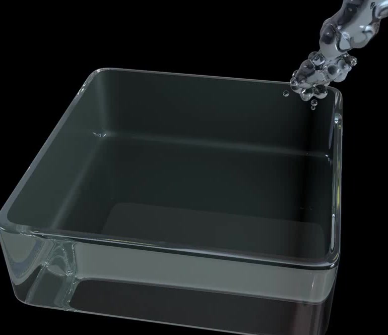 Струя воды. 3d modeling. - Coub