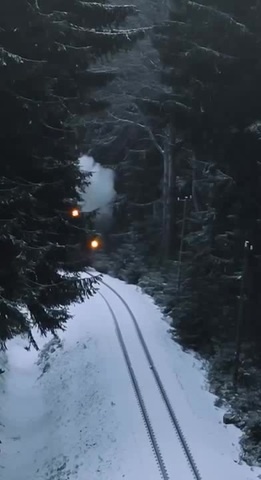 Зимний поезд | Winter train - Coub