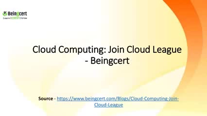 Cloud Computing Join Cloud League - BeingCert - Coub