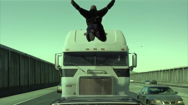 Morpheus's Mega Jump | The Matrix Reloaded - Coub