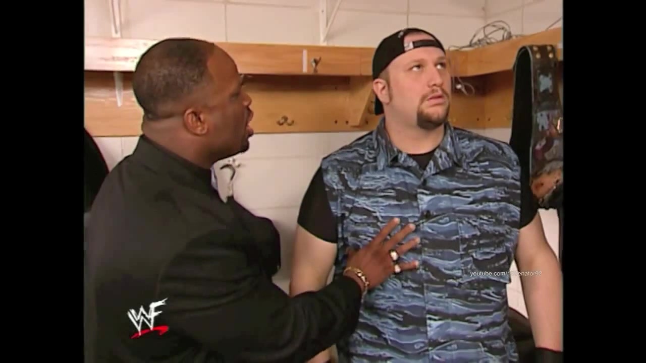 WWF Backlash 2002 Reverend D-Von Confronts Bubba Ray Dudley Backstage ...
